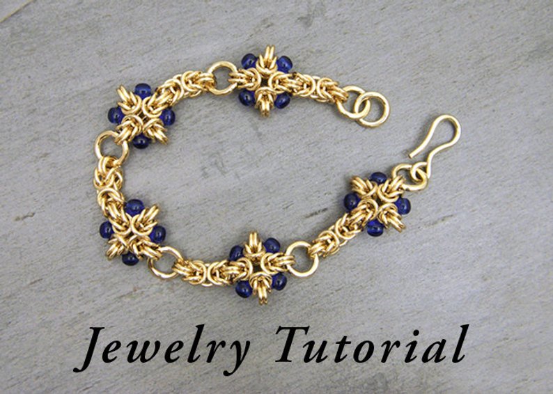 Geometric Chain Maille and Bead Jewelry Tutorials by Davidchain / The Beading Gem