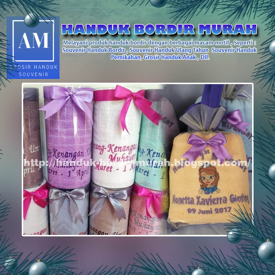 Handuk Souvenir Harga Grosir ~ Handuk Bordir Murah