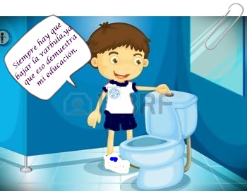 Un Baño Limpio y Todos Felices.: Cuidado del baño de mi colegio.