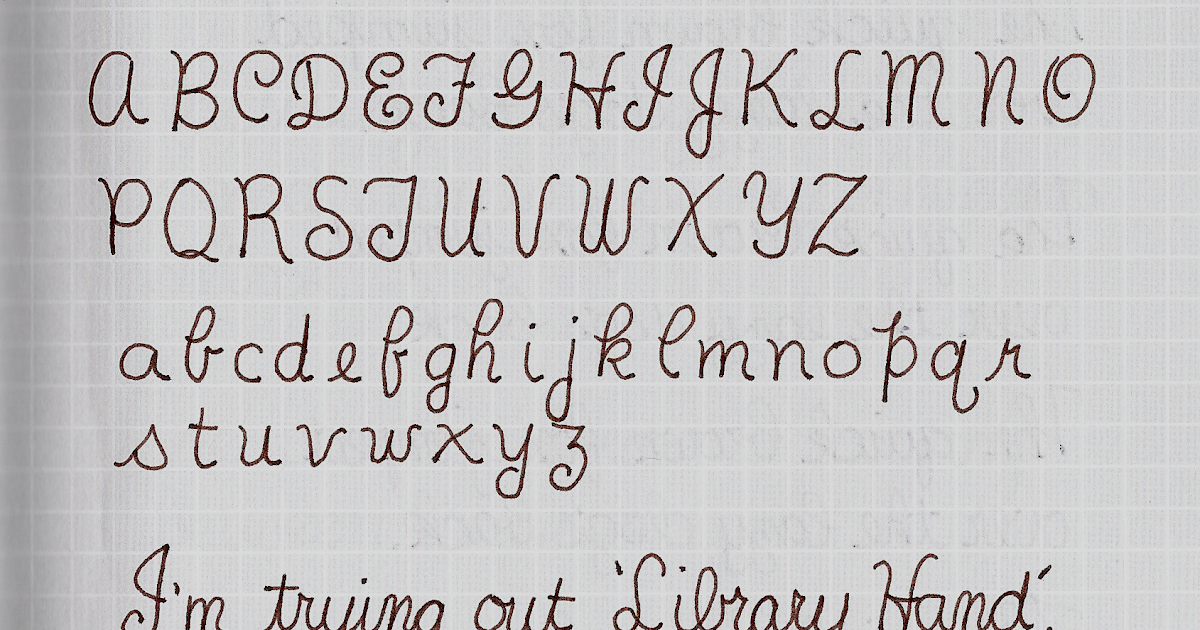 My first attempts at Library Hand