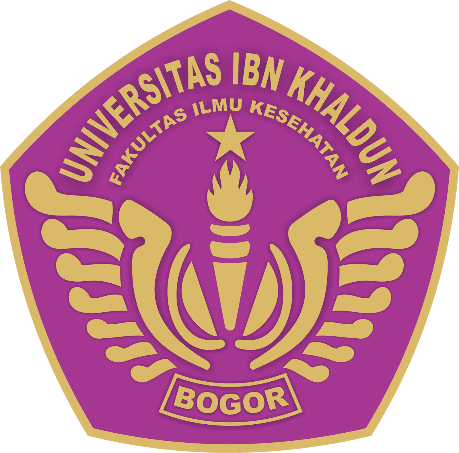 Logo Universitas Ibn Khaldun Bogor berikut Logo Fakultas - Azies Site