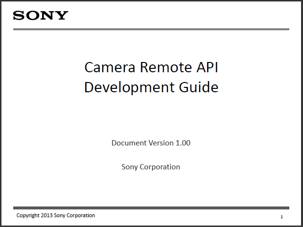 Android-er: Sony releases Camera Remote API (beta)