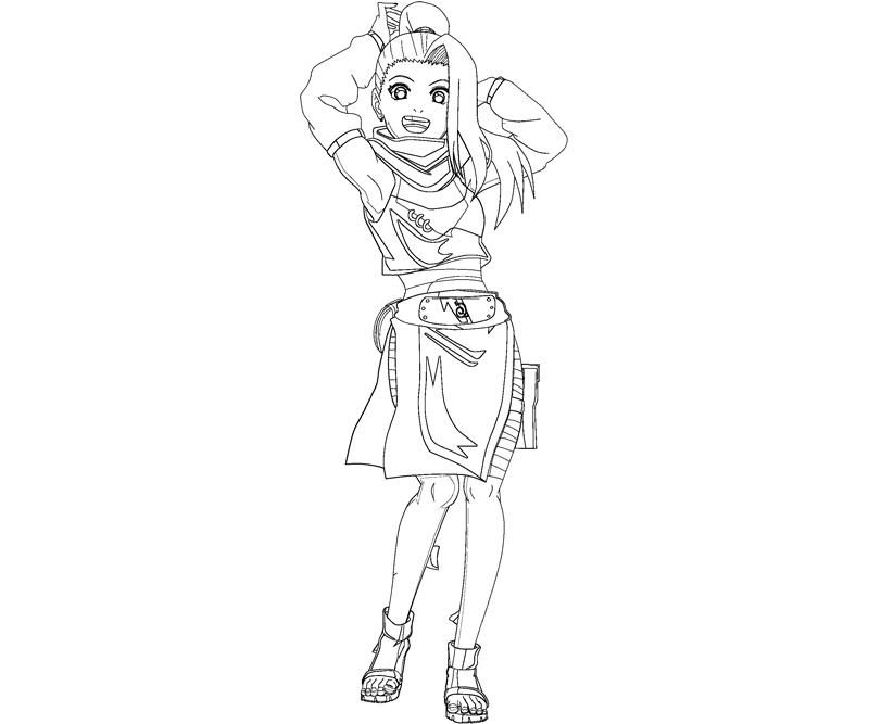 Ino Yamanaka 11 Coloring | Crafty Teenager
