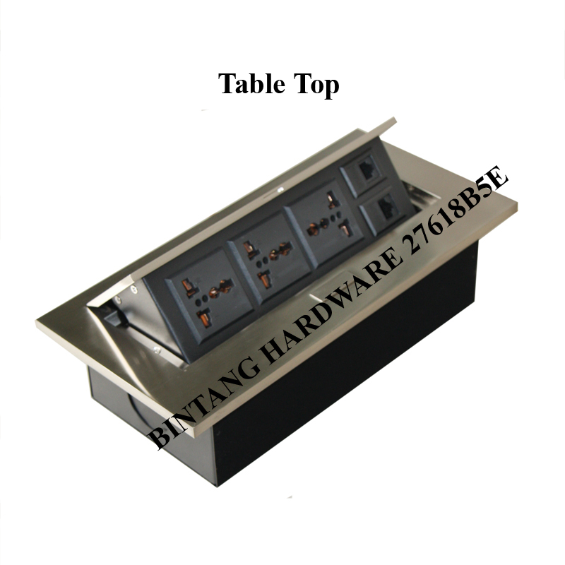 Table Top Socket Colokan Meja Meeting Kantor - Bintang Hardware