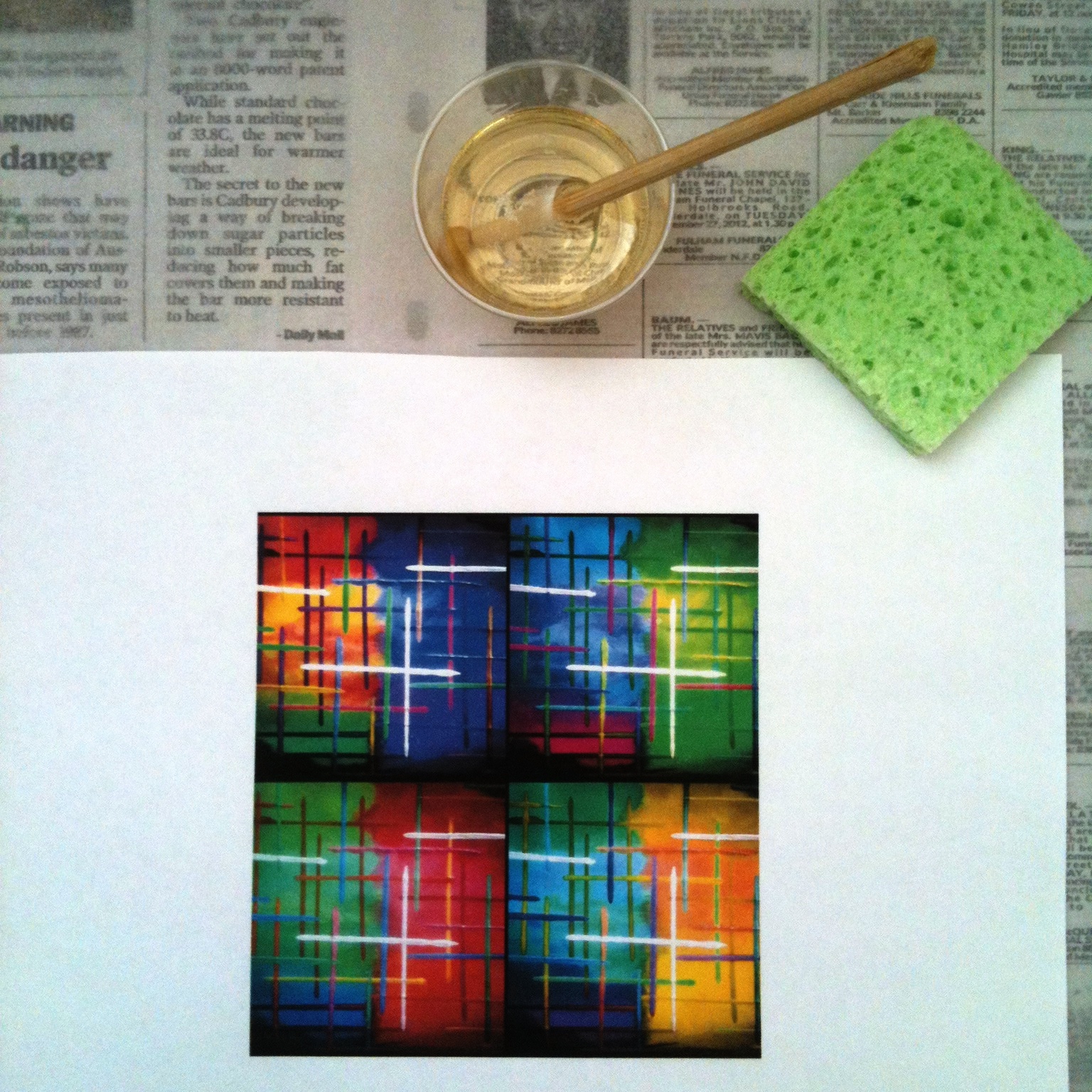 Paisley and Brown Paper: How To Make Resin Paper