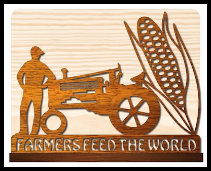 Scrollsaw Workshop: Farmers Feed The World Scroll Saw Pattern.