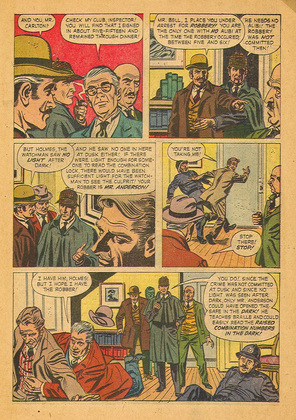 Saved From The Paper Drive: Comic Book Short Story~Sherlock Holmes "The ...
