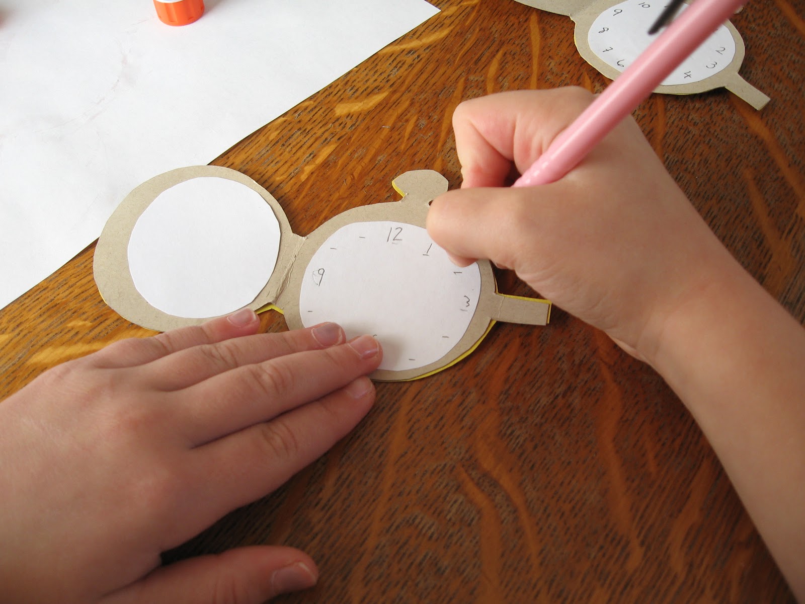 Almost Unschoolers: Alice In Wonderland, Pocket Watch Craft