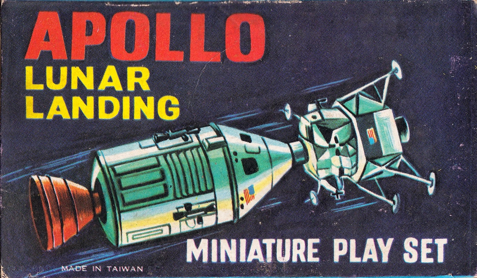 Toys and Stuff: Marx Apollo Lunar Landing Miniature Playset