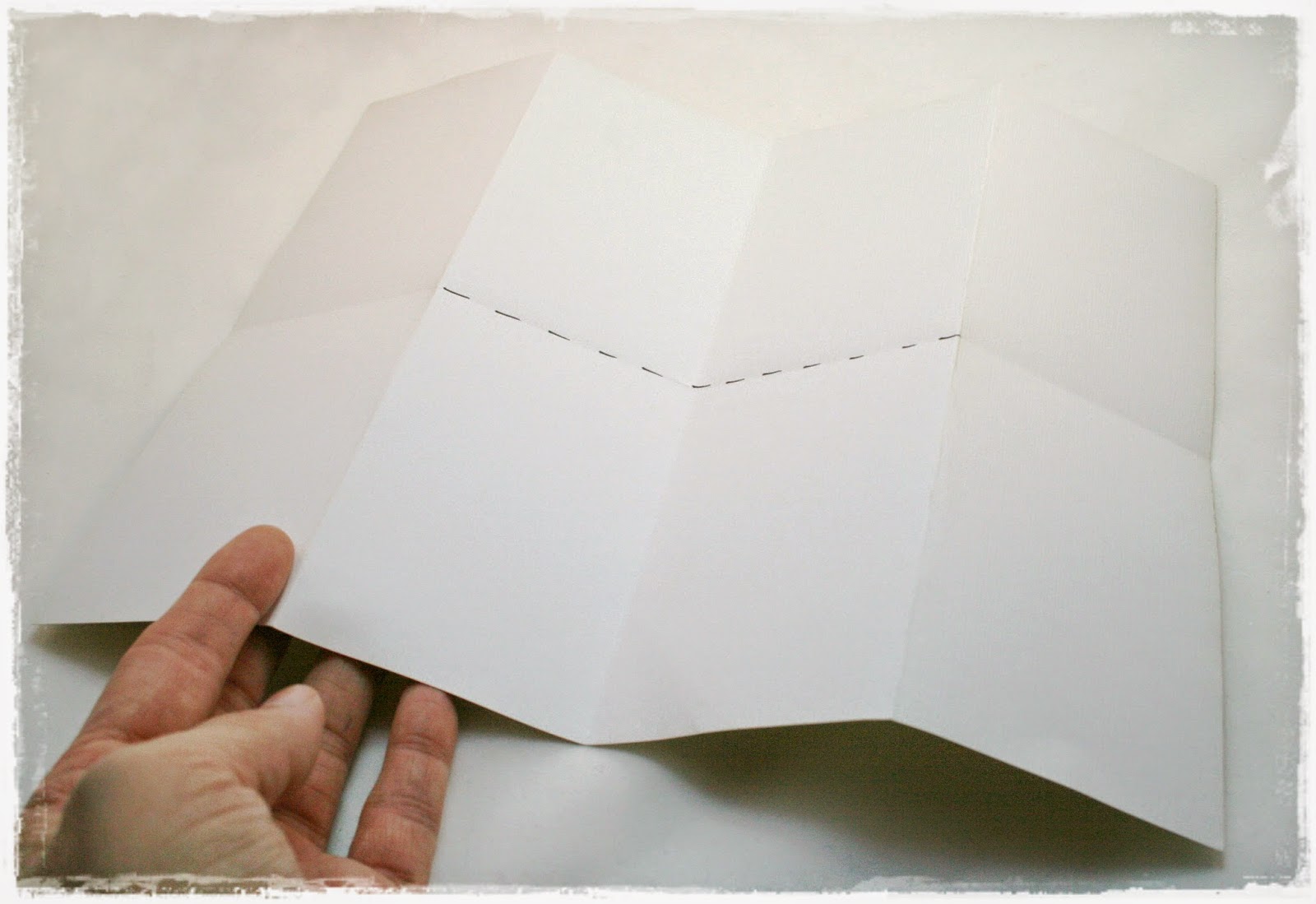 Quick, easy, one piece of paper folded mini-album, book or journal ...