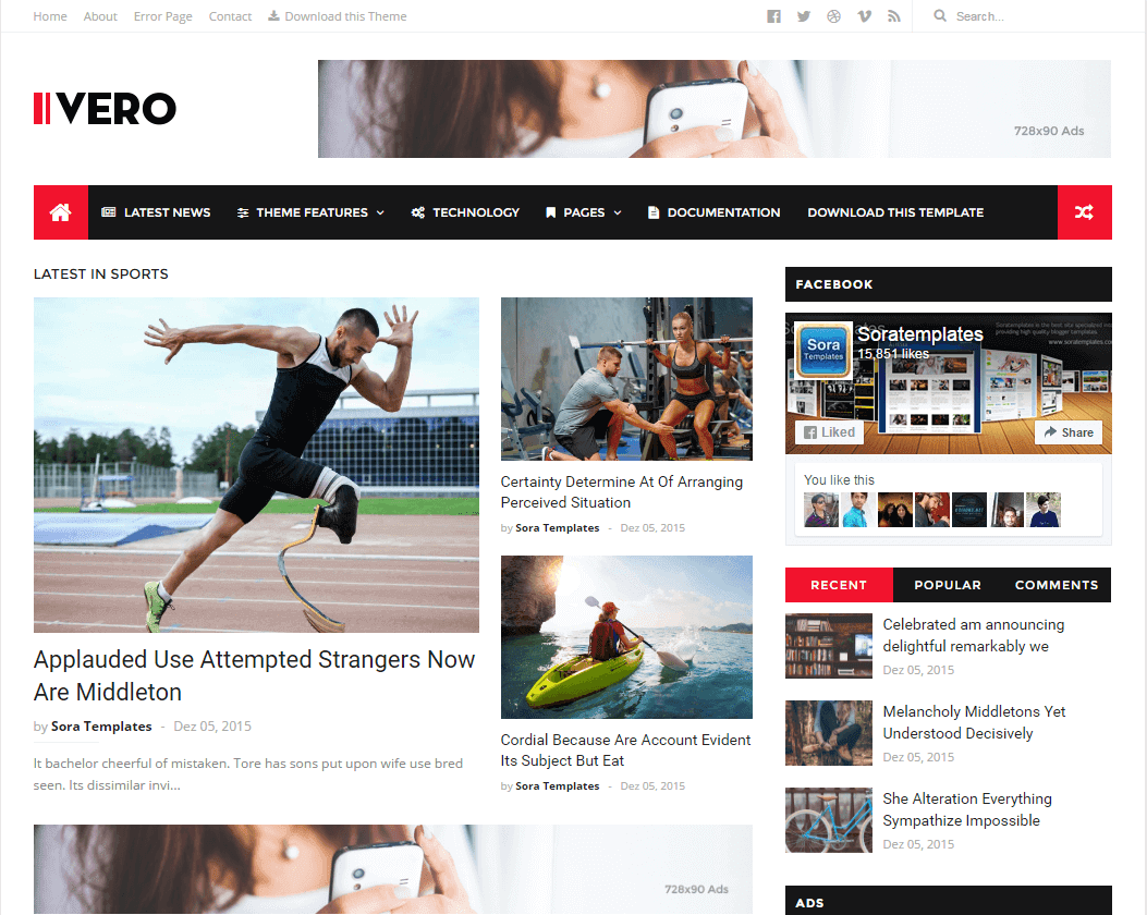 IVERO Full Version Blogger Template Free Download ~ Templatebloggratisfree