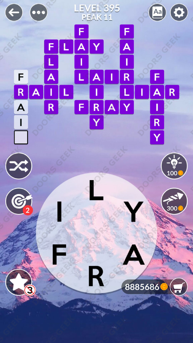 Wordscapes Level 395 Answers ~ Doors Geek