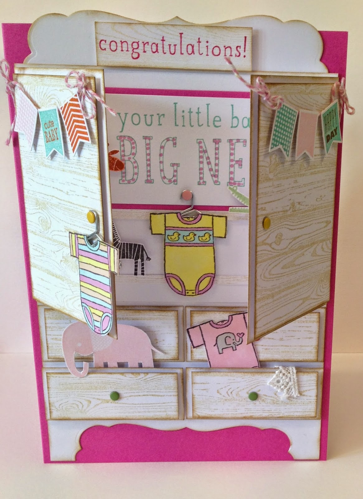 Susibee's Crafty Mess: A new baby card