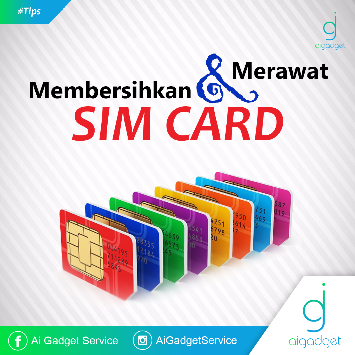Membersihkan dan Merawat SIM Card - Ai Gadget Service