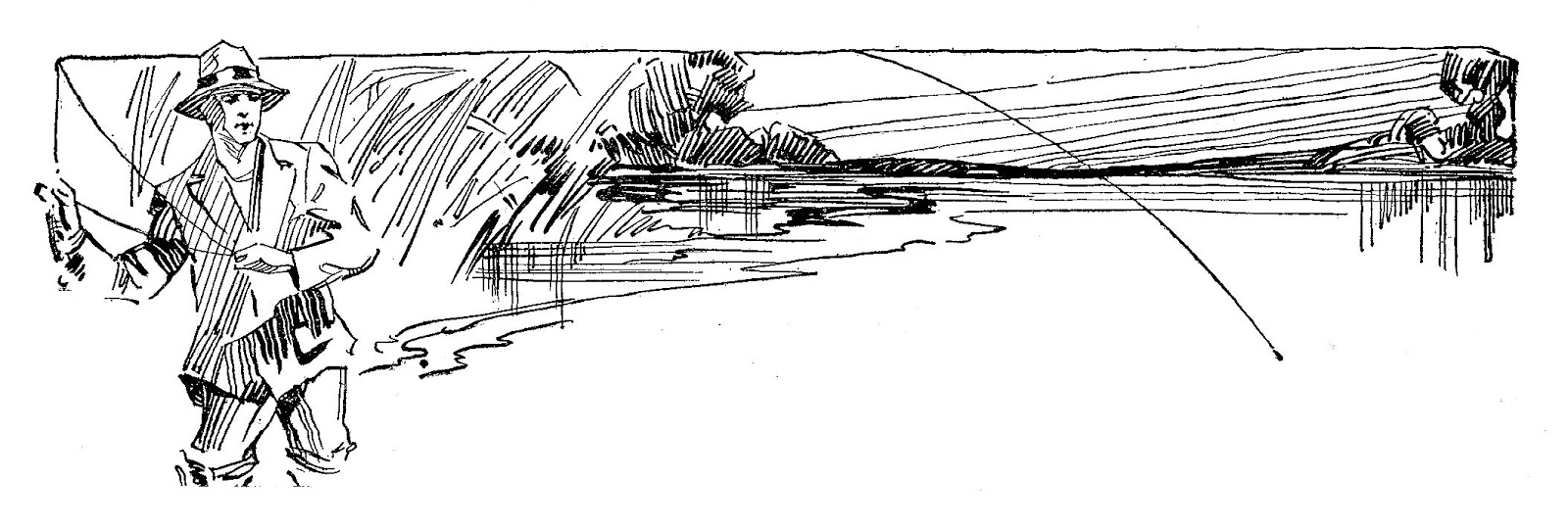 Digital Stamp Design: Free Digital Download Fishing Border Image Sporting