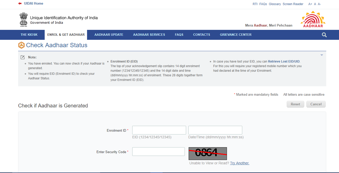 How to Apply for Aadhaar Card Online in Karnataka - informative portal
