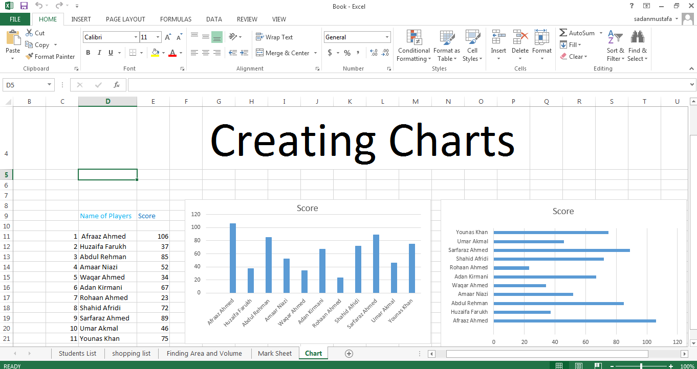 ICT Corner by BTSC: MS Excel - Student Projects
