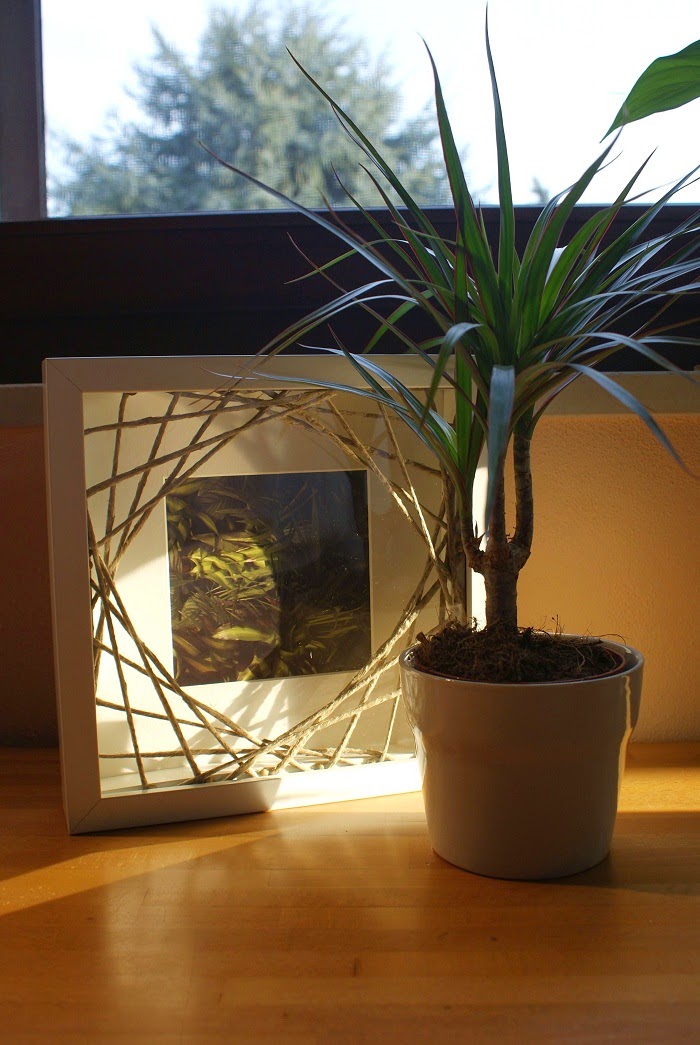 DIY WOVEN GEOMETRIC RUSTIC 3D FRAME - Francine's Place Blog