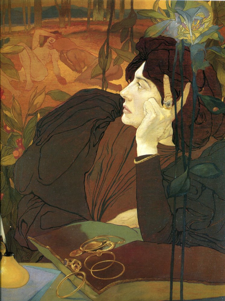 Home Décor Wall Hangings Georges de Feure Retour 1897 Reproduction ...