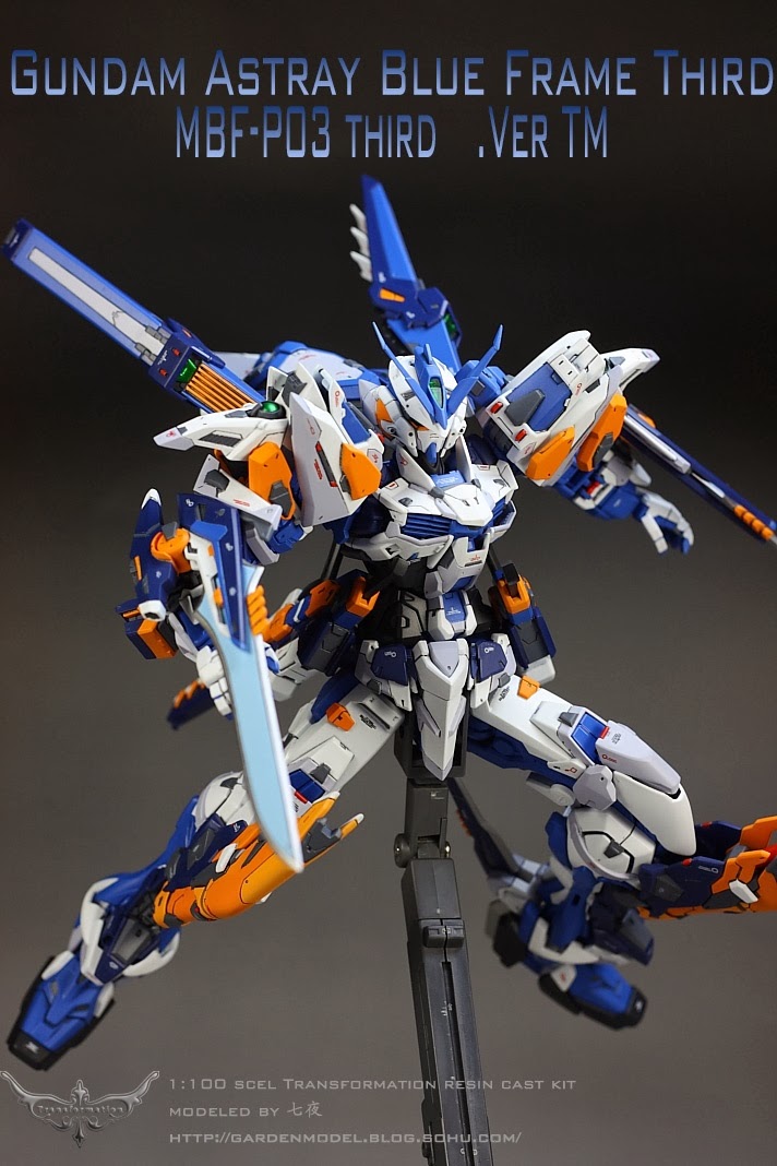 Custom Build: MG 1/100 Gundam Astray Blue Frame Third - (Resin Conversion)