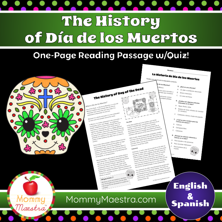 Mommy Maestra: New PreK Activity Pack for Día de los Muertos