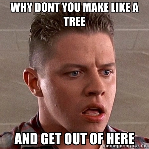 A Terrible Loss of Lead and Wealth : Make like a tree...: Part 1