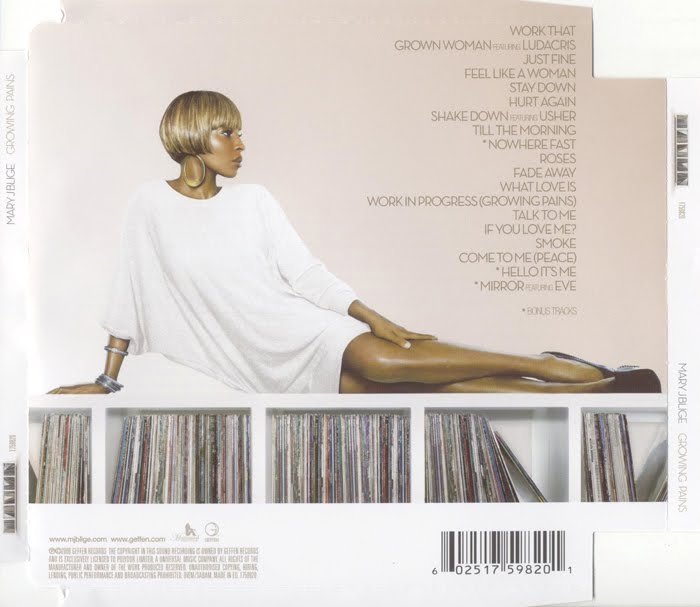 Encarte: Mary J. Blige - Growing Pains - Encartes Pop