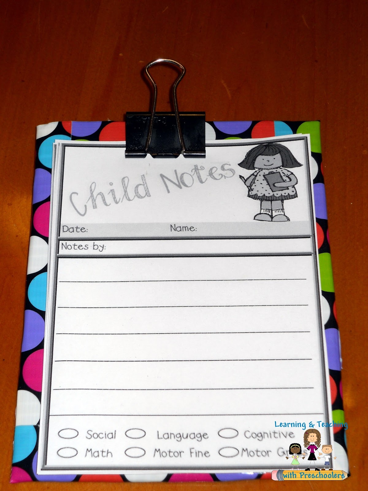 Learning and Teaching With Preschoolers: DIY Pocket Clipboard ...