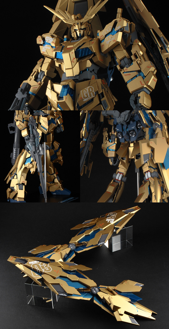 GUNDAM GUY: MG 1/100 Unicorn Gundam 03 Phenex - Painted Build