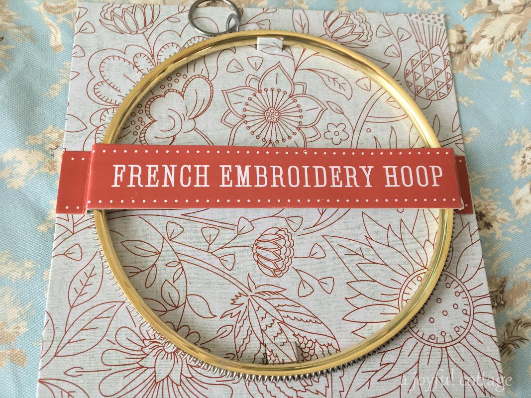 Cottage Life - French Embroidery Hoop - A Joyful Cottage
