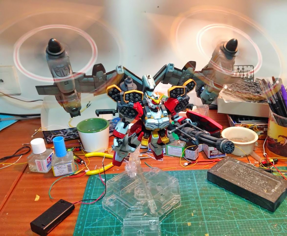 GUNDAM GUY: MG 1/100 Gundam Heavyarms w/ Damselfly Flight Pack ...