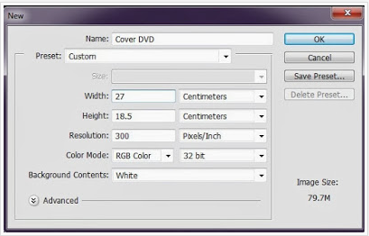 Ukuran Cover Dvd Photoshop