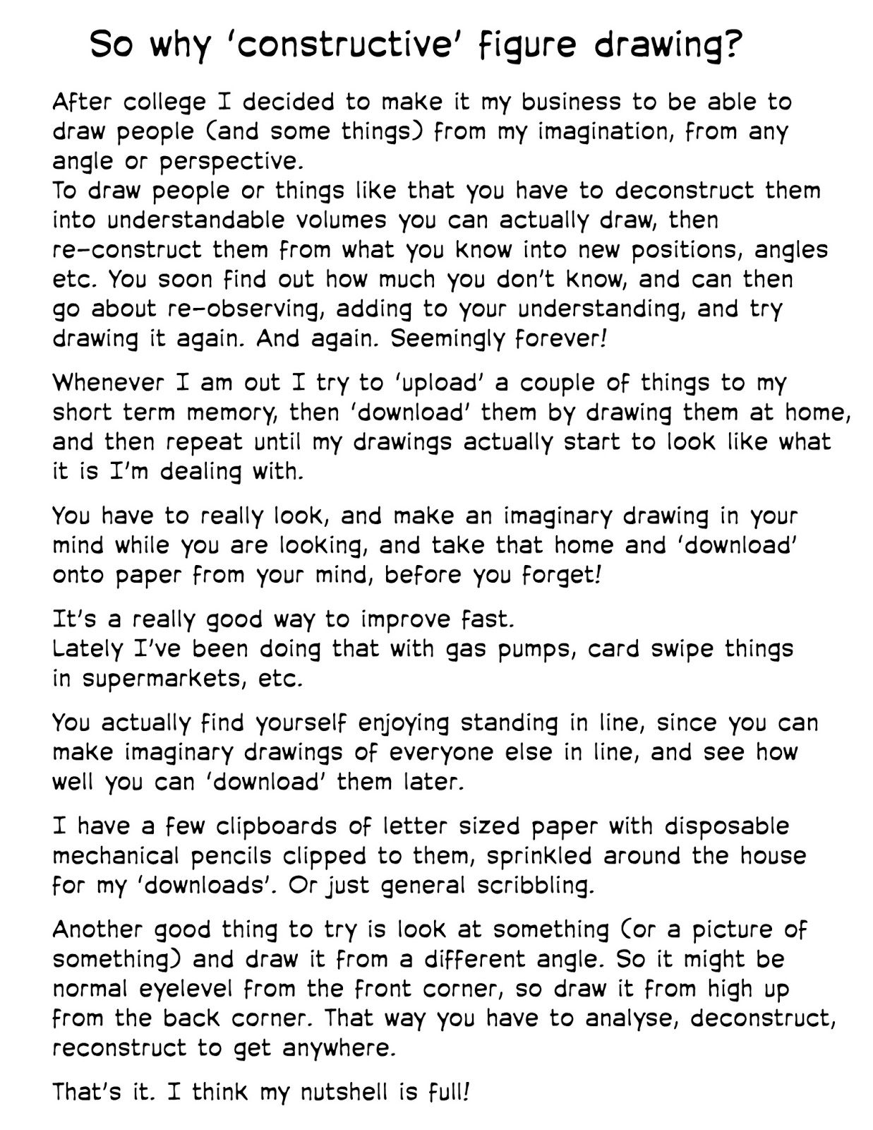 Globspot: 'Constructive Figure Drawing in a Nutshell' PDF, part 3 ...