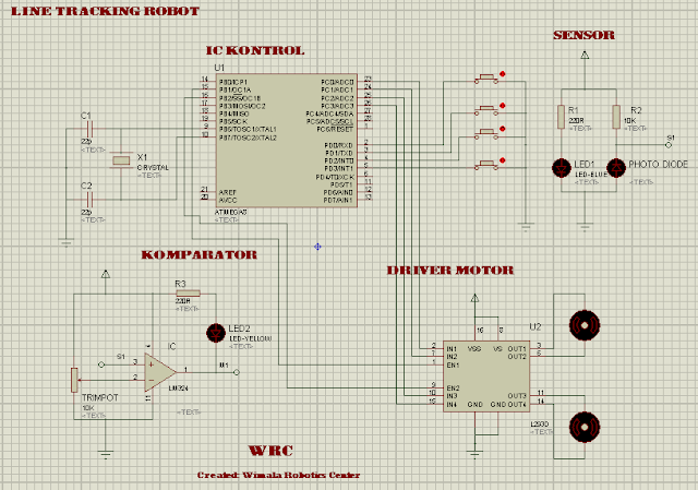 Robot Penjejak Garis (Line Follower) - Tutorial Elektronika Cafe