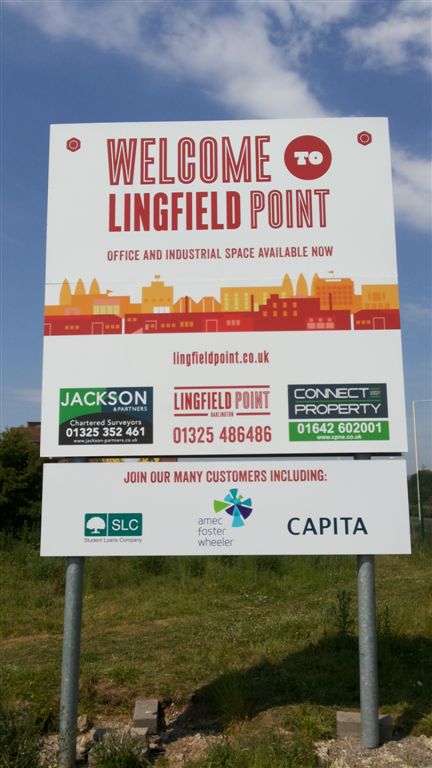 The Green I Signs Blog: New signage at Lingfield Point Darlington