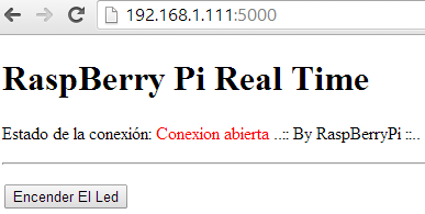MicroControlando la WEB: Raspberry Pi y Tornado Puerto GPIO