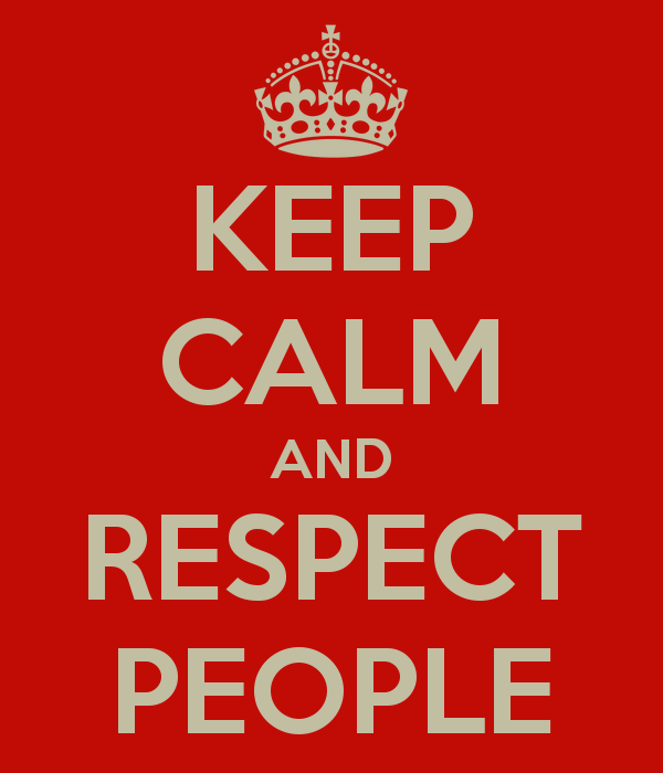 Oamenii sunt frumoşi şi amuzanţi!: Despre respect in viata de zi cu zi