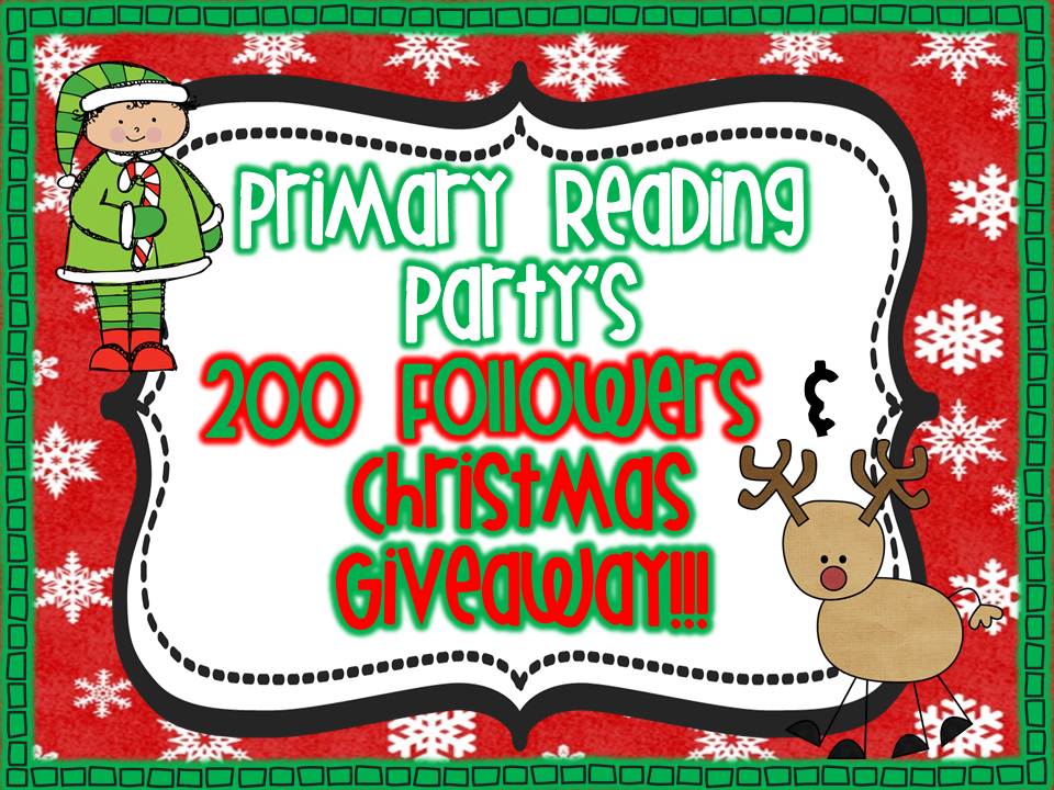 Primary Reading Party: 200 Followers/Christmas Giveaway!!