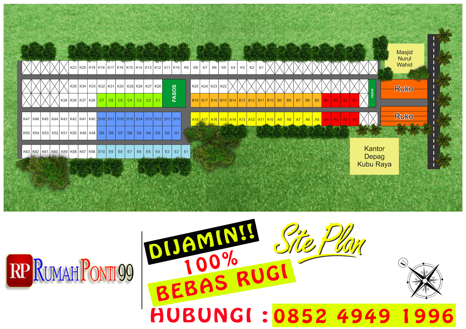 Site Plan Tanah Kavling Siap Bangun