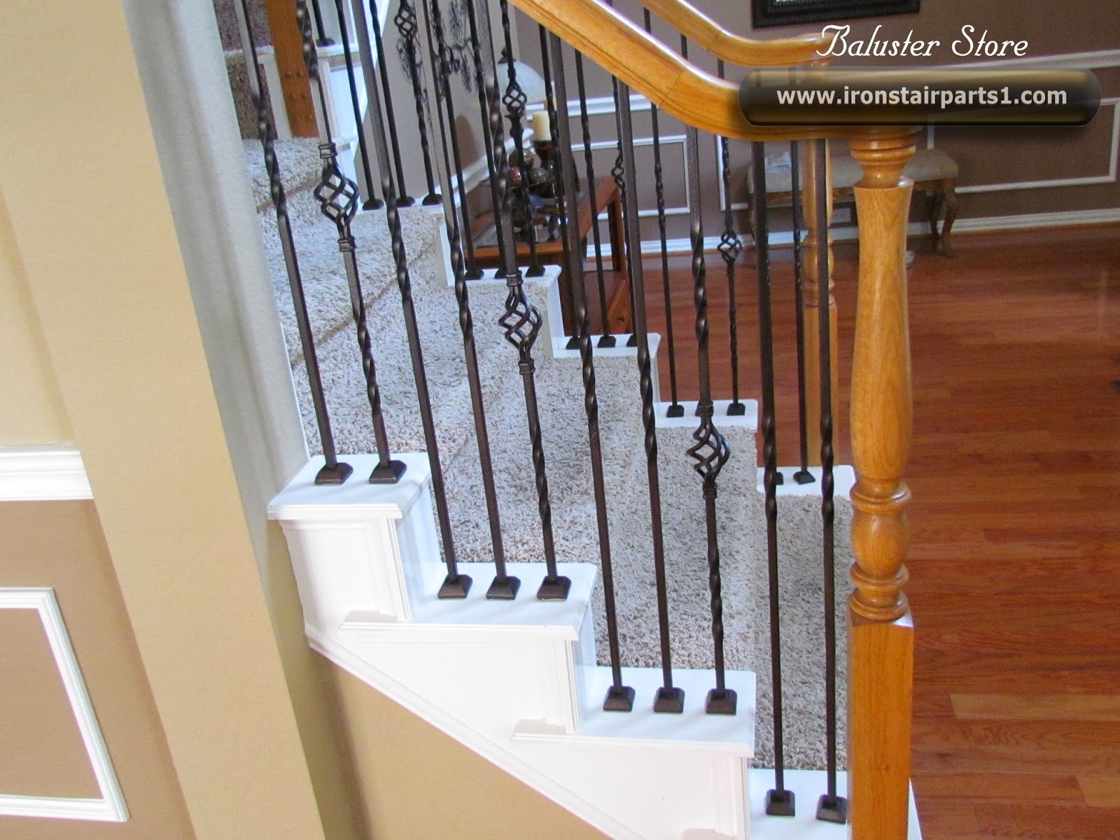 High quality powder coated iron balusters