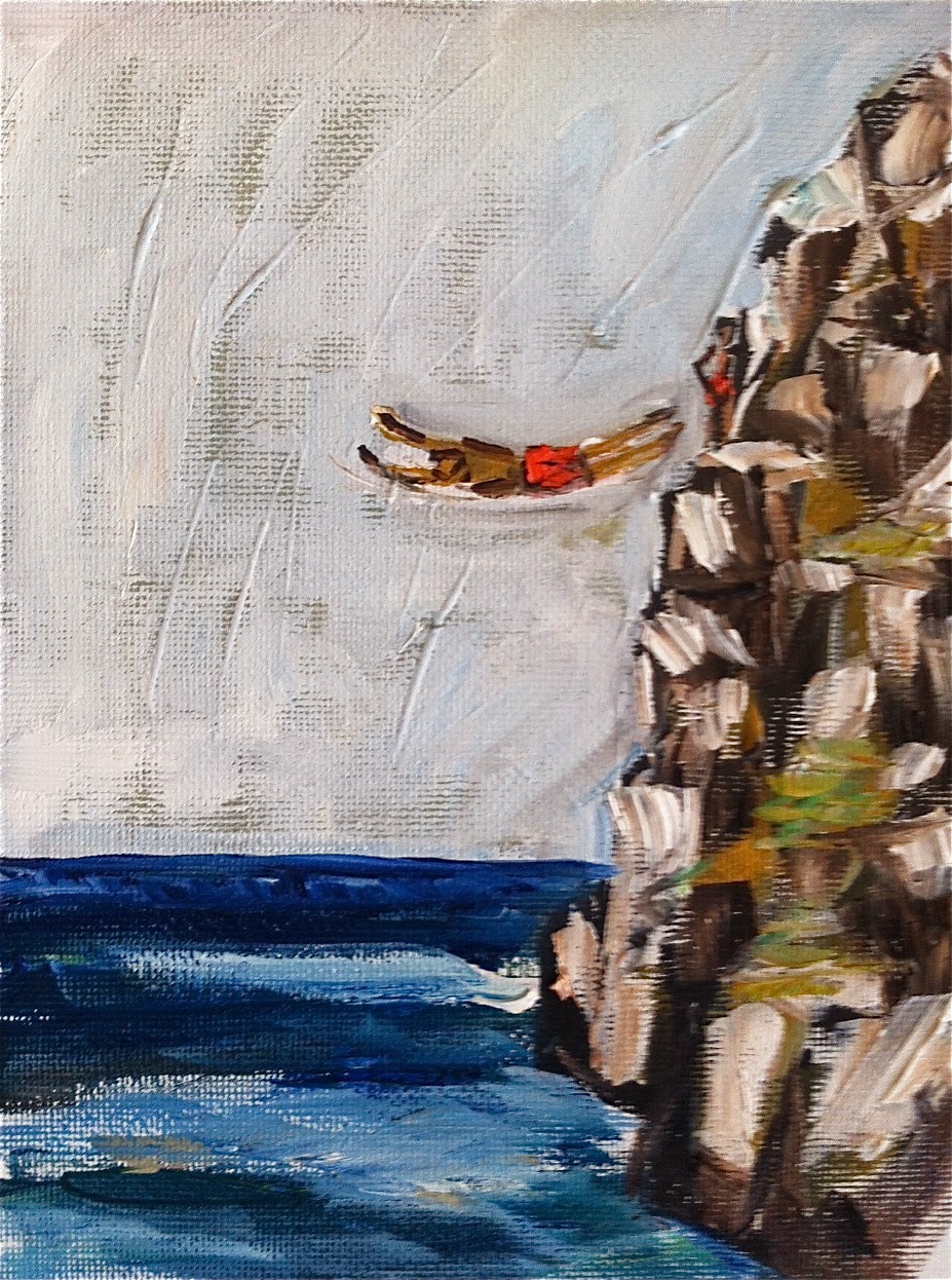 Devine Paintings: Cliff Diver Painting