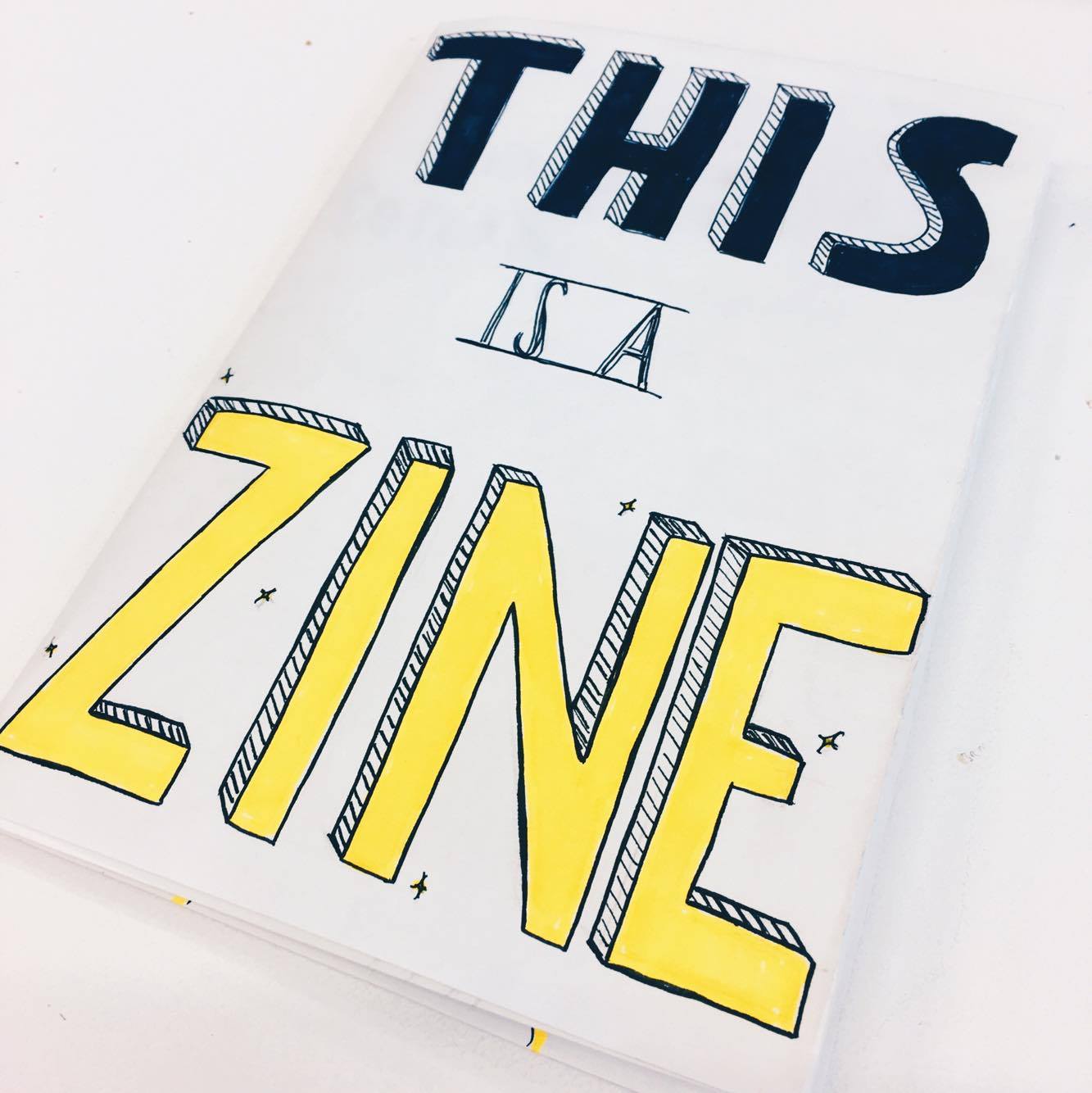 Creating zines with Christian