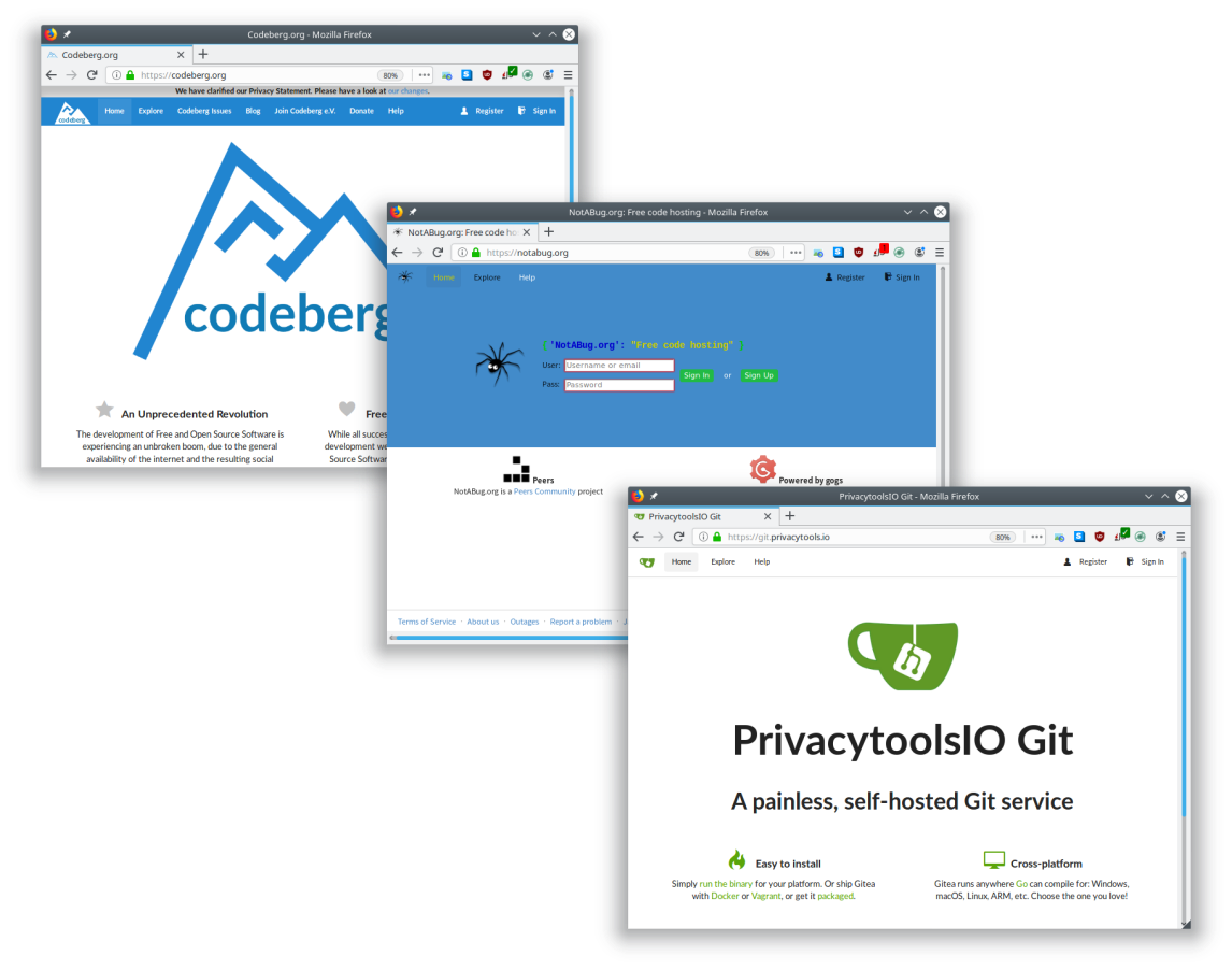 Codeberg, Gitea, & Notabug for You Switching from GitHub
