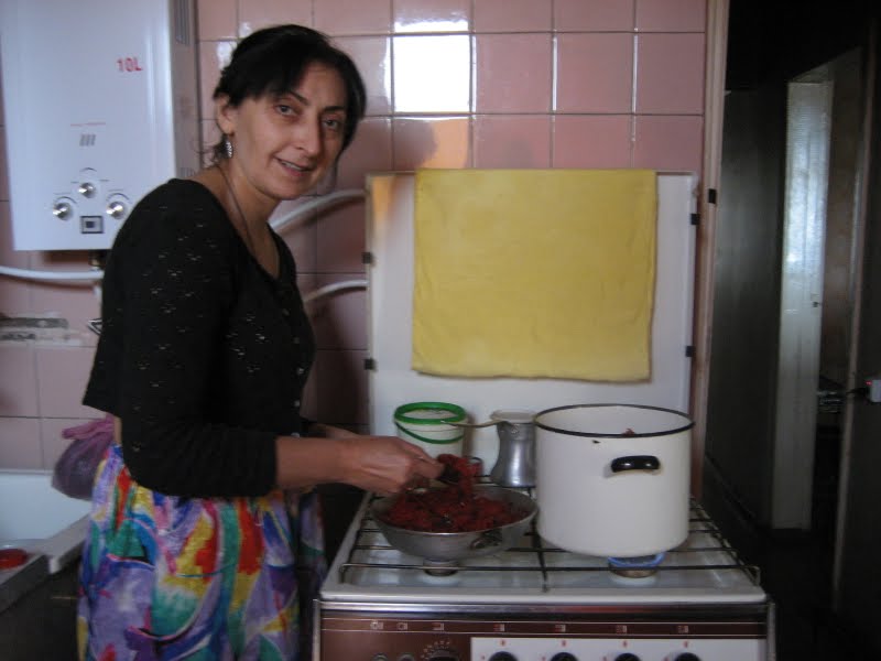 Living Rootless: Rustavi: Nino Makes Borshi