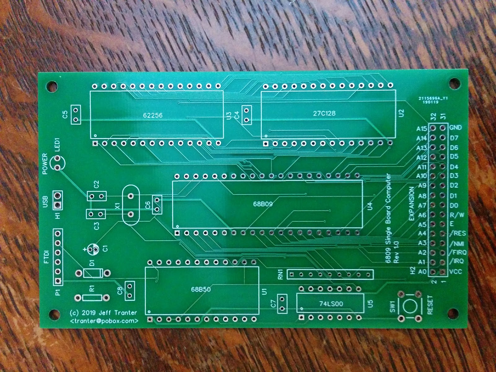 Jeff Tranter's Blog: A 6809 Single Board Computer