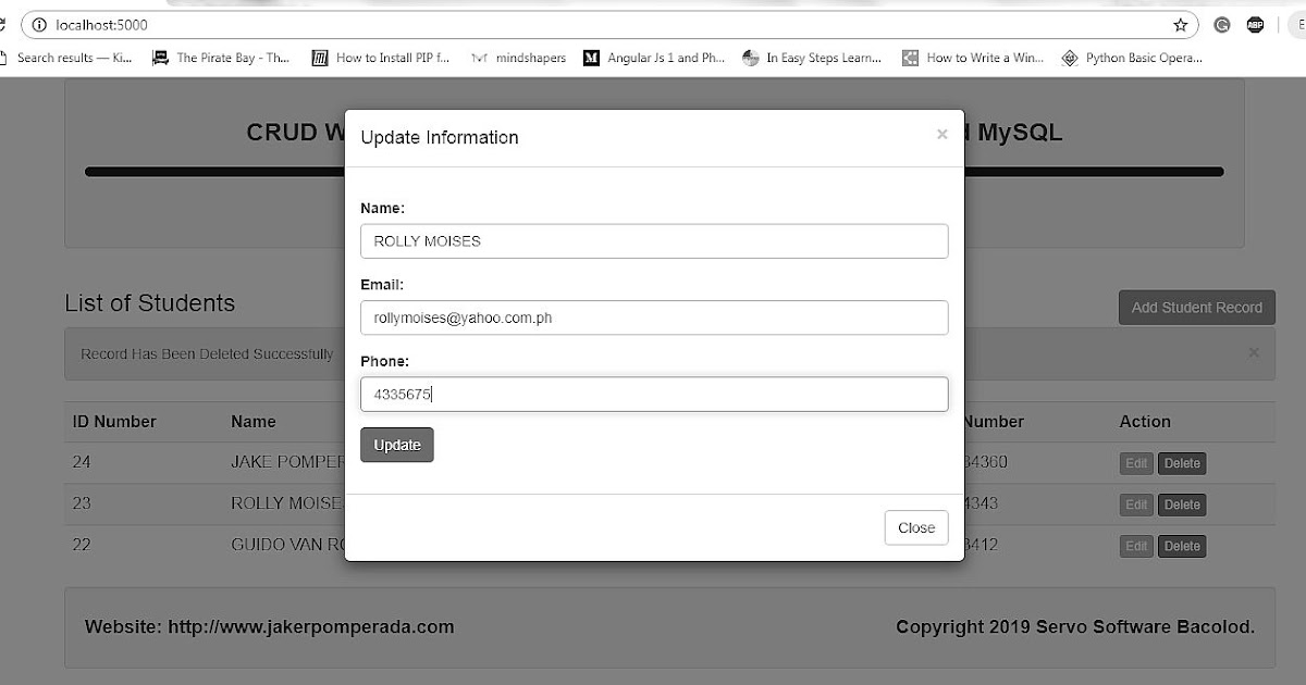 Free Programming Source Codes and Computer Programming Tutorials: Student Information System ...