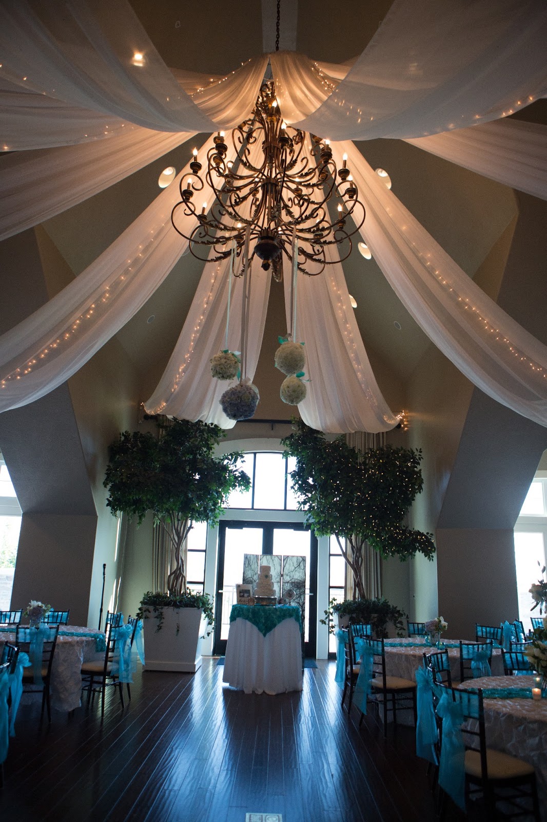 An Aqua French-Inspired Wedding Reception - Purple Chocolat Home