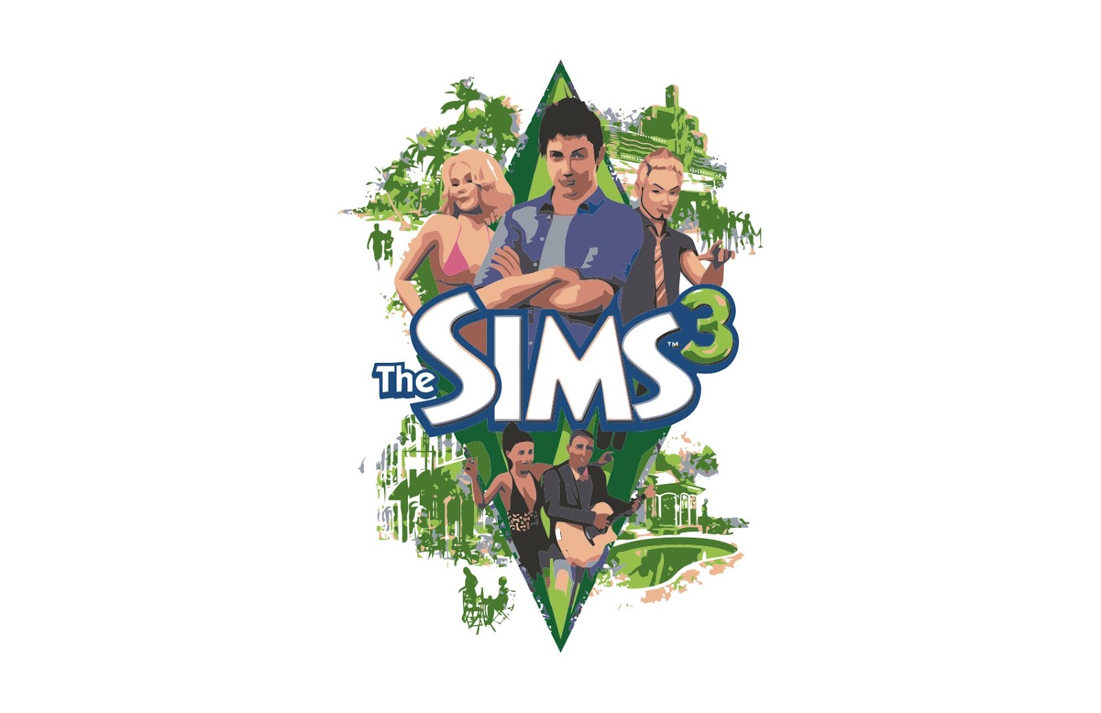 The Sims 3 Cover | Vector Game