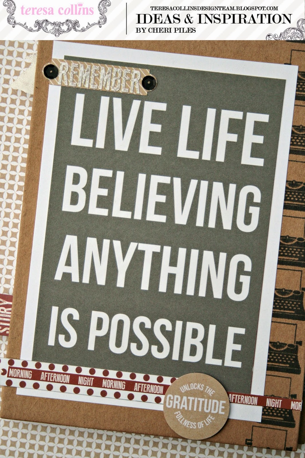 TERESA COLLINS DESIGN TEAM: Monthly Journal Album Book by Cheri Piles ...