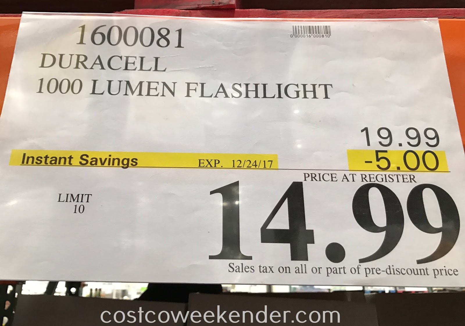 Duracell Durabeam Ultra LED Flashlight | Costco Weekender